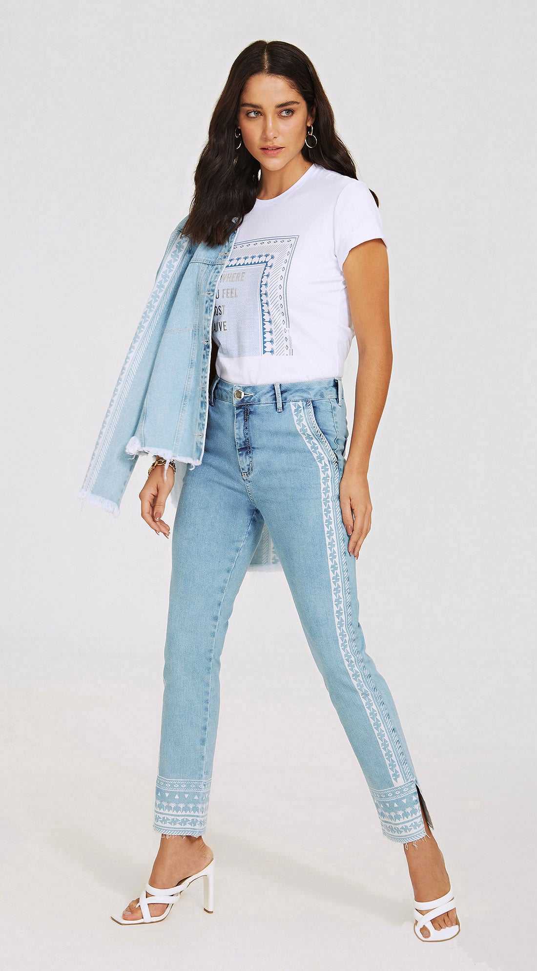 PRINTED ROUND NECK TOP